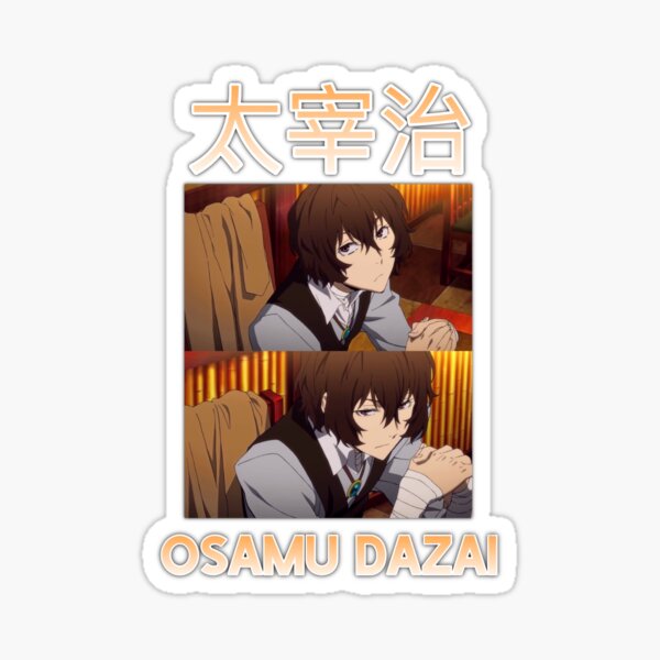 "Dazai Osamu" Sticker by milkuvvay | Redbubble