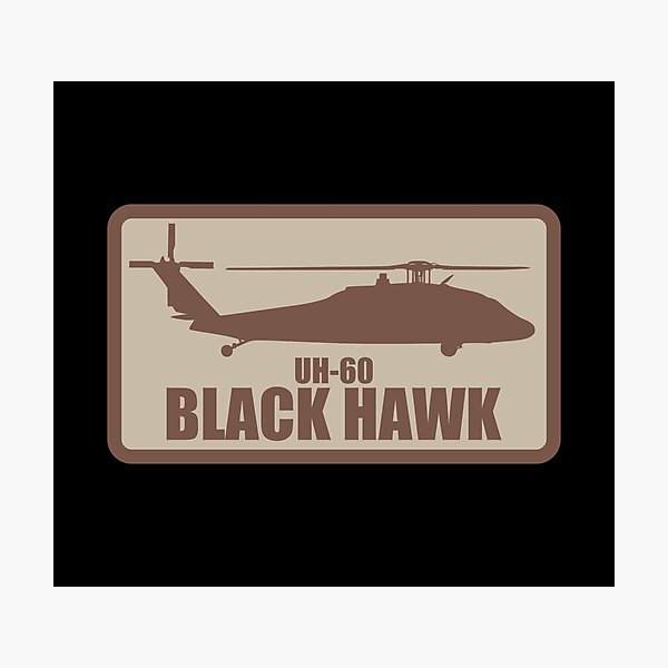 "UH-60 Black Hawk Patch (desert subdued)" Photographic Print for Sale by StrongVlad | Redbubble