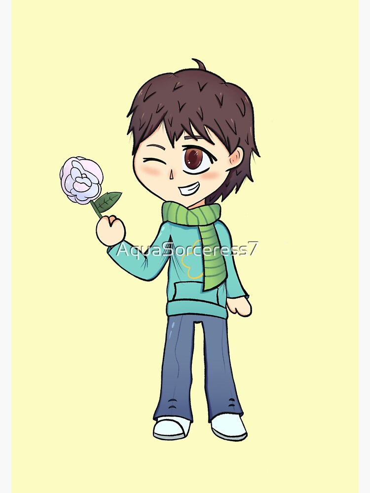 "Sykkuno Chibi Fanart " Sticker for Sale by AquaSorceress7 | Redbubble