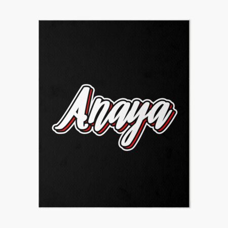 "Anaya first name - hand lettering design" Art Board Print by sulies ...