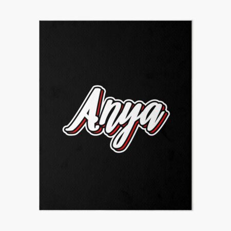"Anya first name - hand lettering design" Art Board Print by sulies ...