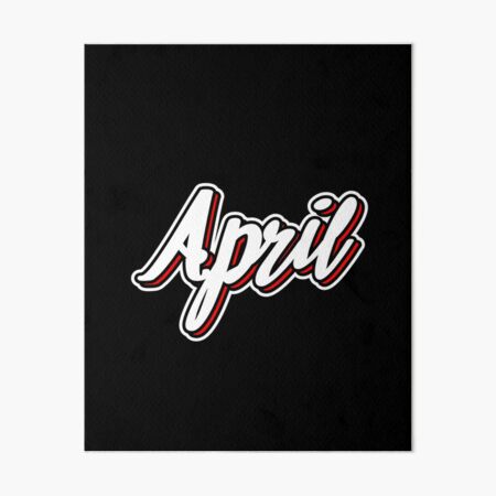 "April first name - hand lettering design" Art Board Print by sulies ...