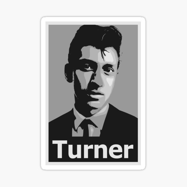 "Arctic Monkeys Alex Turner Portrait Poster" Sticker by Bojkiw | Redbubble
