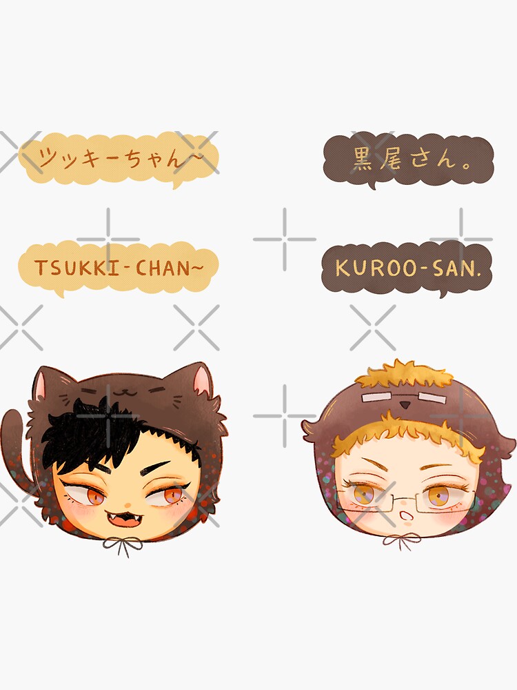 "Haikyuu Kuroo Tsukki" Sticker by motjinet | Redbubble