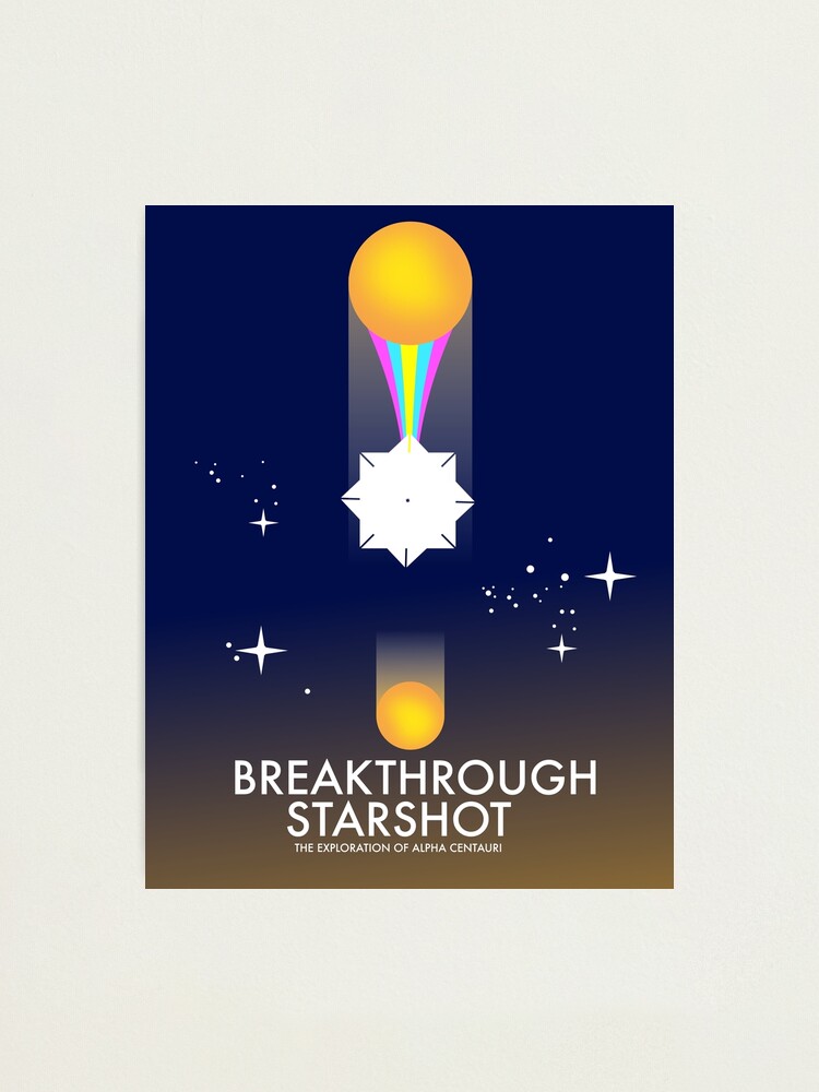 "Breakthrough Starshot Space Art" Photographic Print for Sale by ...