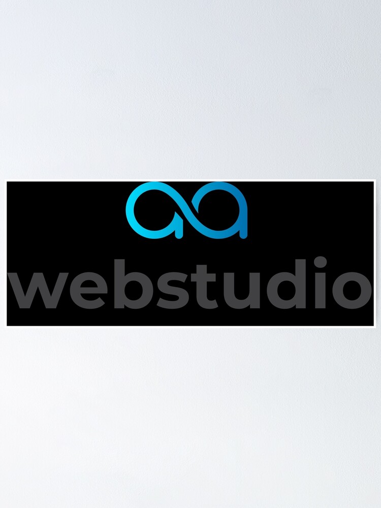 "Aa Web Studio Logo" Poster for Sale by Aawebstudio | Redbubble