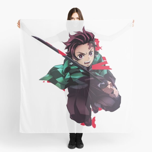 Kamado Tanjiro Kimetsu No Yaiba Demon Slayer Scarves | Redbubble