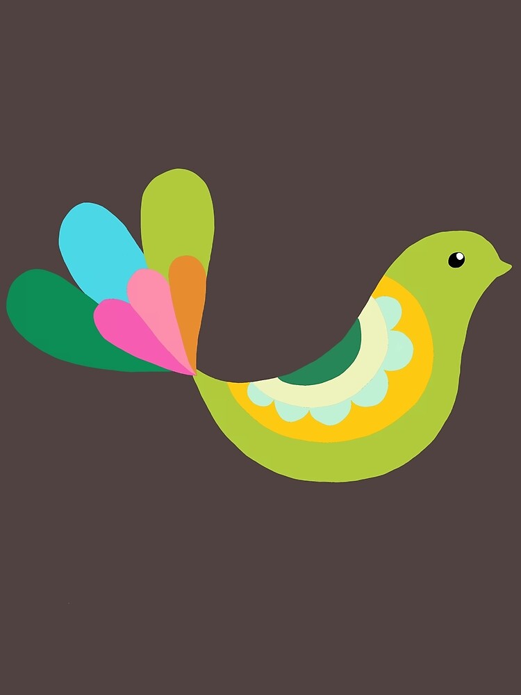 "Cute And Colorful Bird Drawing" Art Print for Sale by NirvanaArts ...