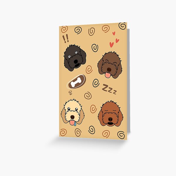 "Funny Cockapoo Cavapoo Cavoodle Dog Emoji" Greeting Card for Sale by ...