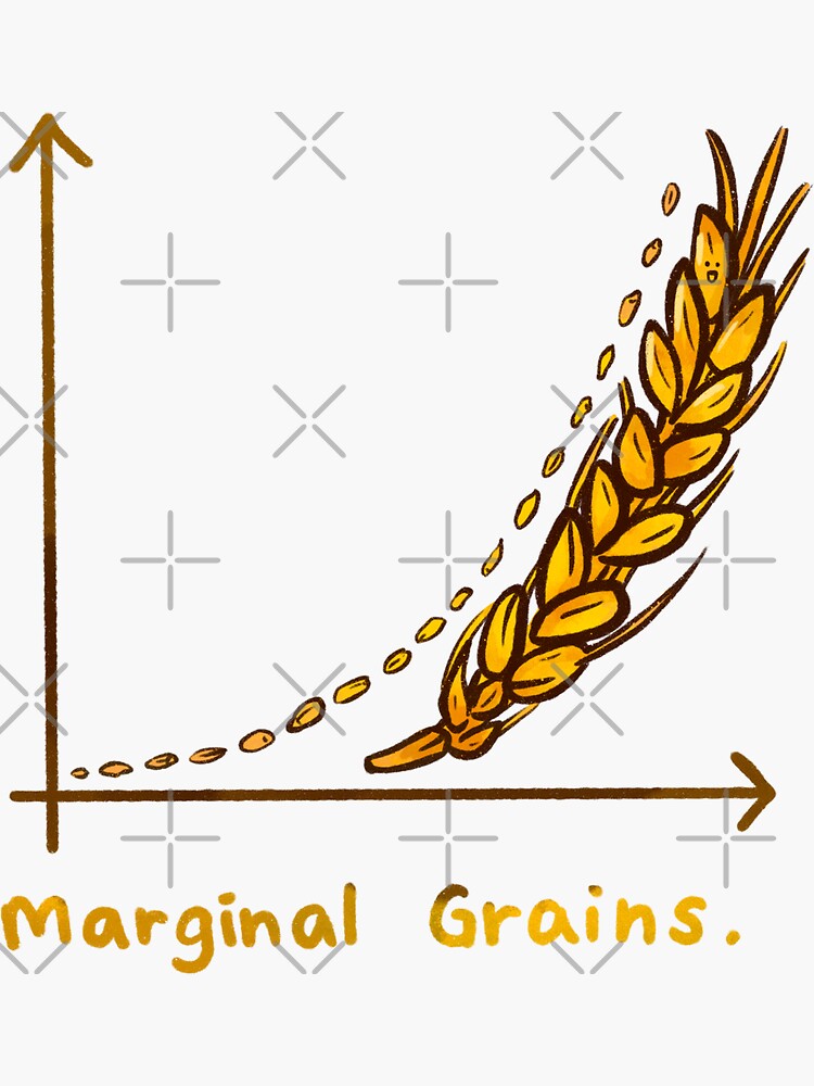"Marginal Grains with Marginal Gains" Sticker for Sale by ShelliesWorld ...