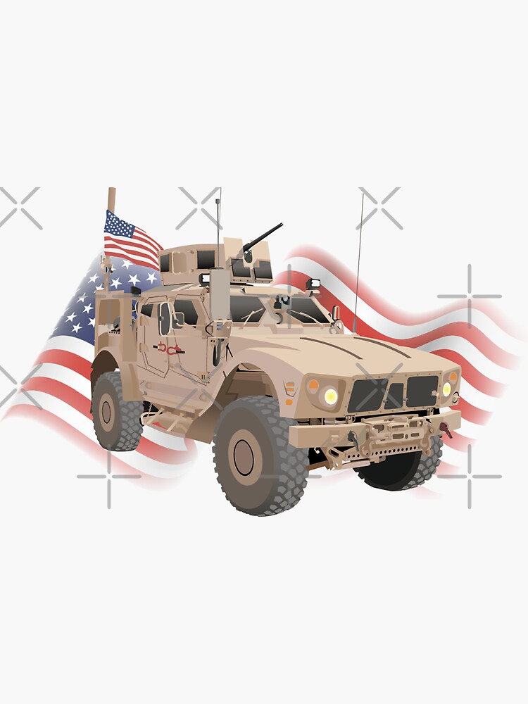 "M-ATV MRAP Army Military Truck" Sticker by NorseTech | Redbubble