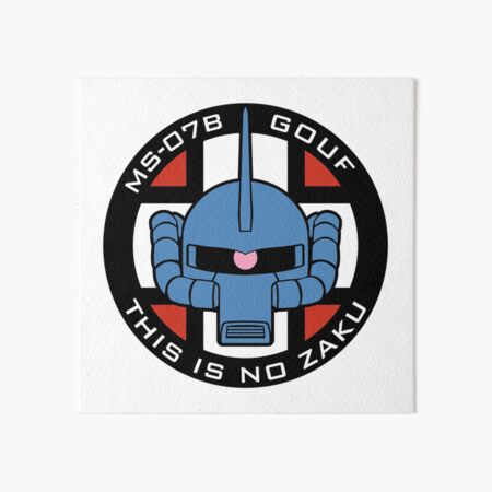 "Gundam MS-07B Gouf Badge" Art Board Print by fareast | Redbubble