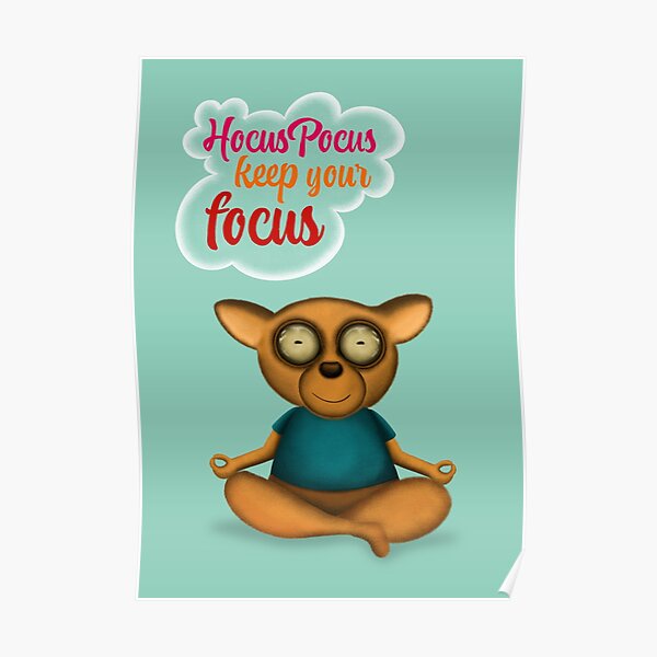 "Hocus Pocus Keep Your Focus" Poster by MireilleDesign | Redbubble
