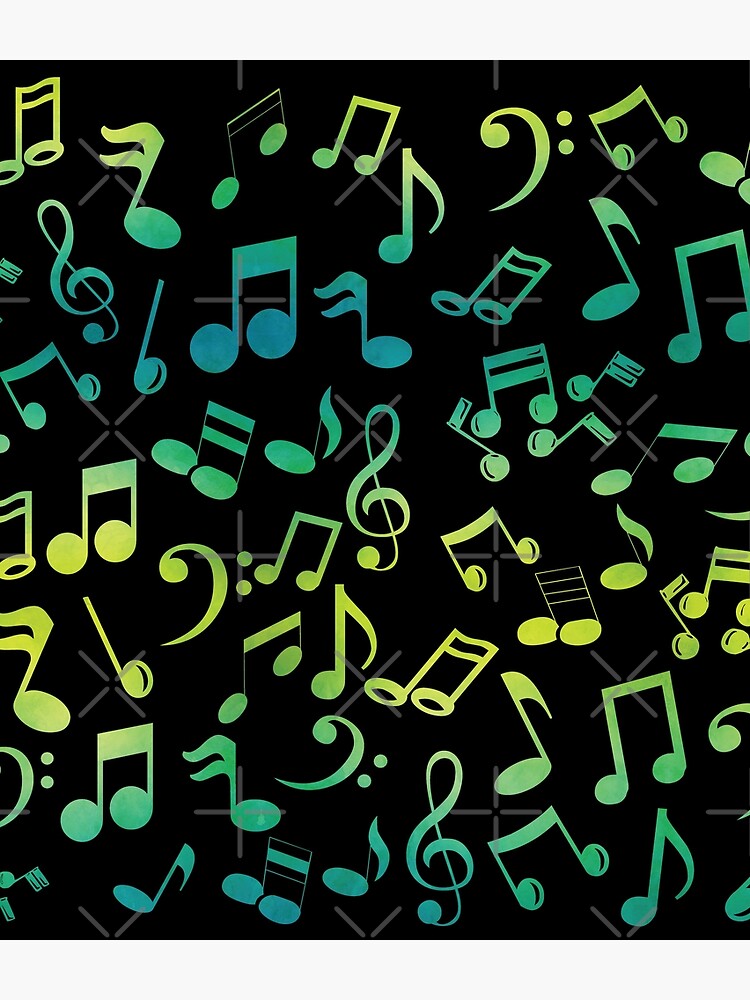 "Yellow And Green Music Notes " Backpack for Sale by Primroaddesigns ...