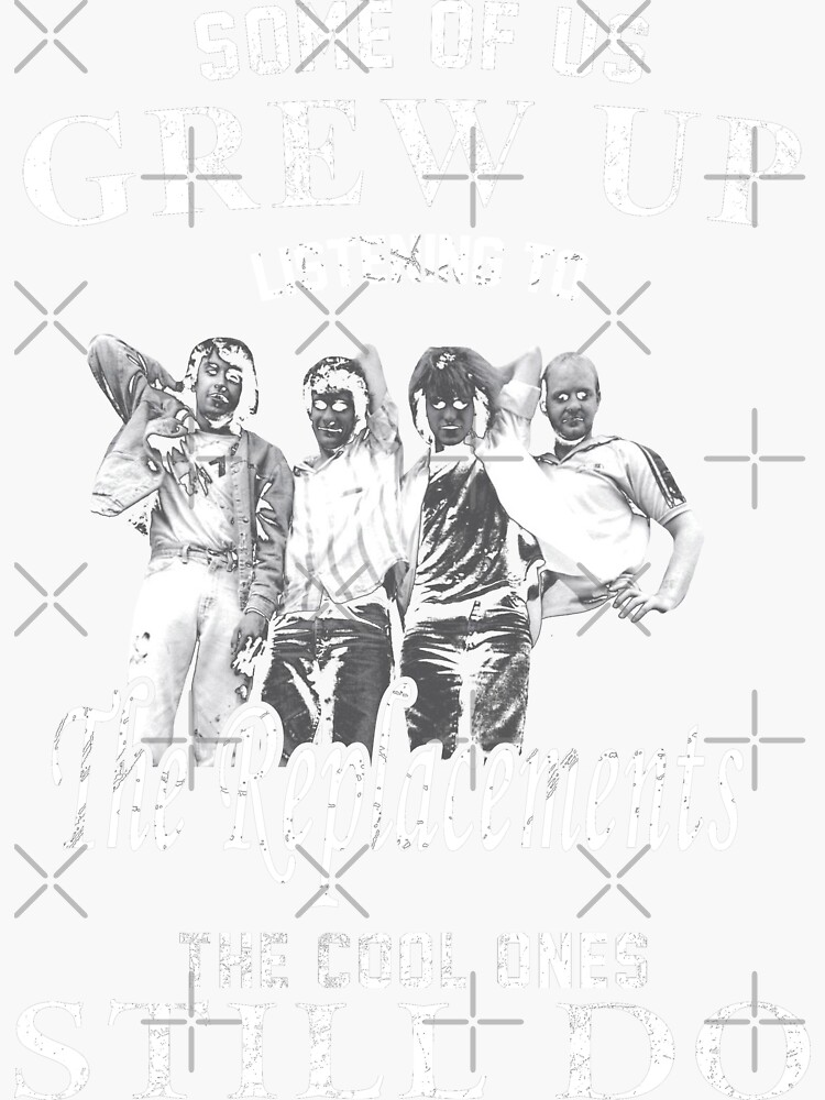 "the replacements band gift for fans art" Sticker by Lillianmpo | Redbubble