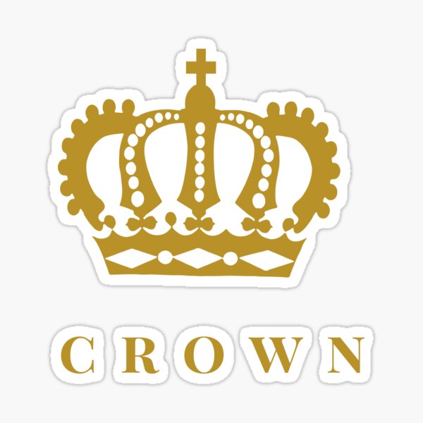 "the crown " Sticker by himanshupoply | Redbubble
