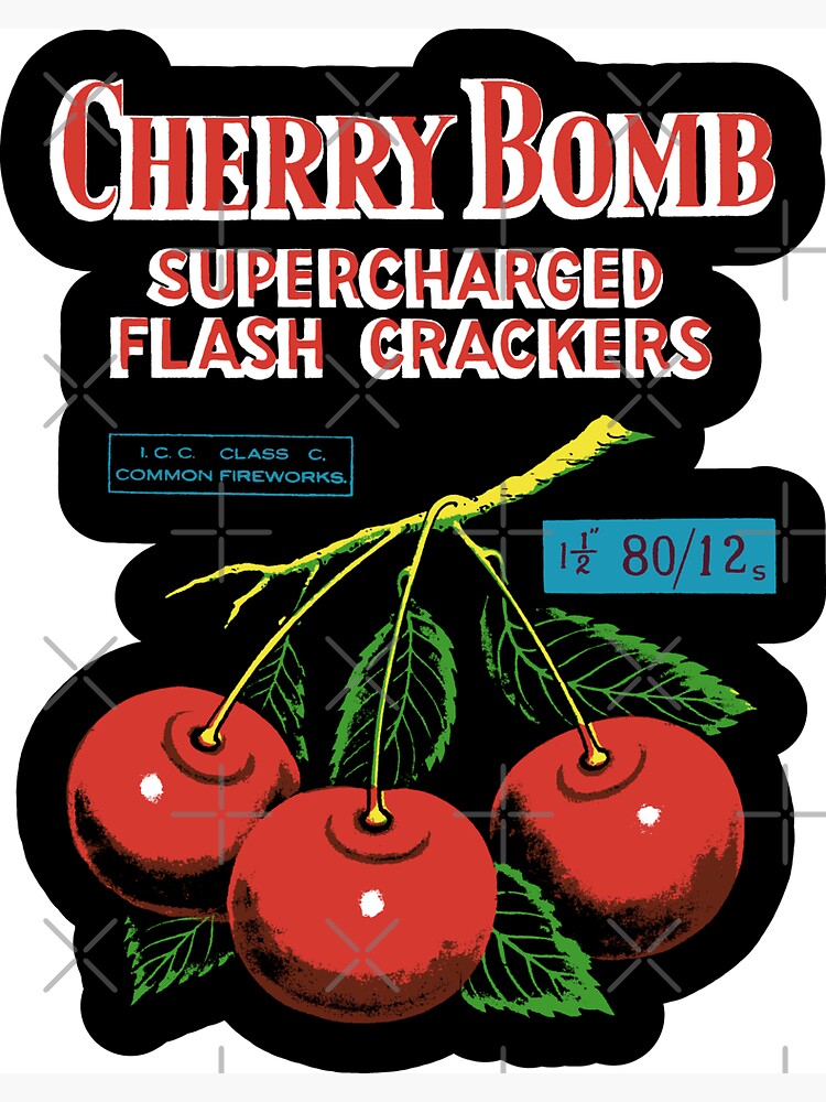 "VINTAGE CHERRY BOMB FIREWORKS " Magnet by Madjack66 | Redbubble