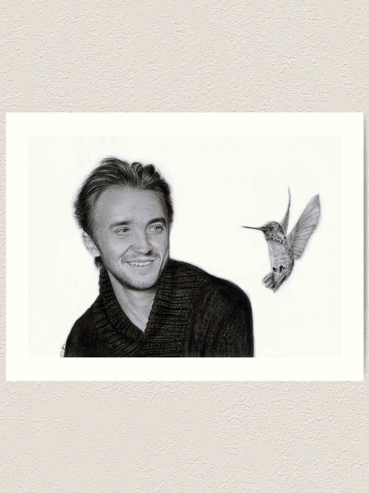"Tom Felton & Humming Bird pencil drawing" Art Print for Sale by ...