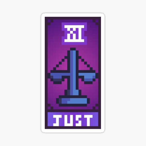 "Justice" Sticker by ChUwUbacca | Redbubble