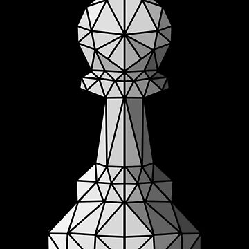 "Geometric chess pawn" Poster for Sale by felinefeelings | Redbubble