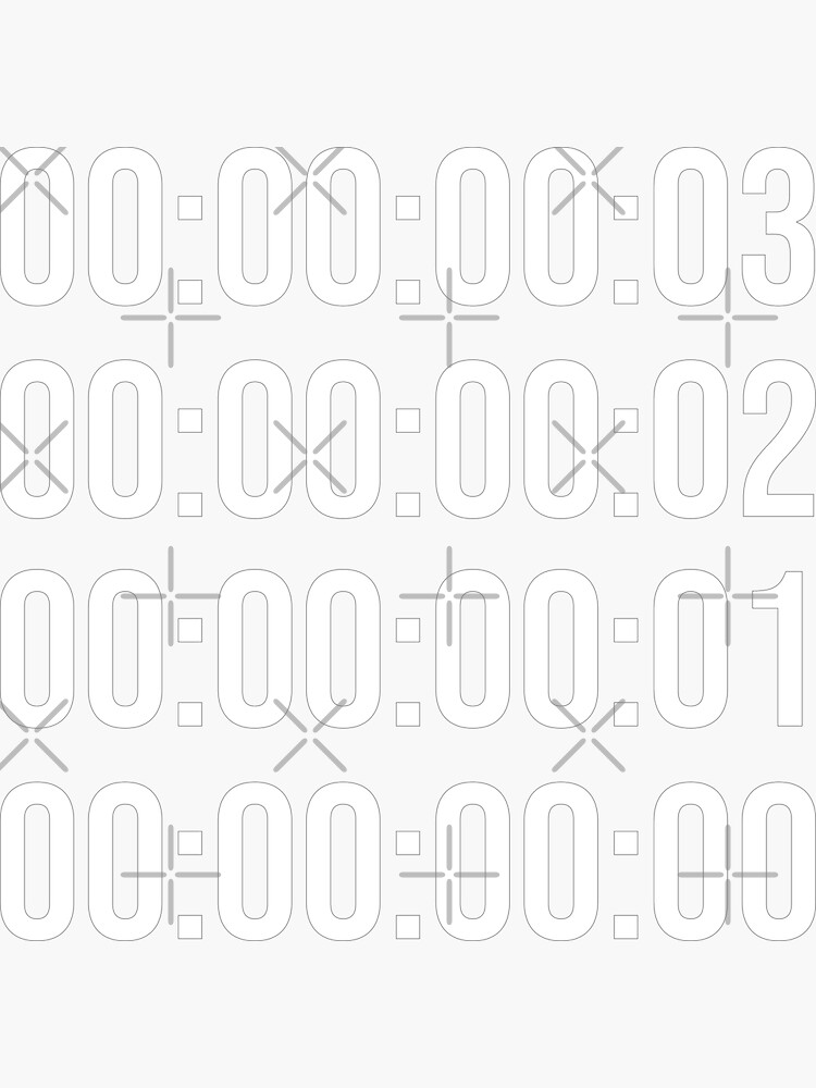 "Unus annus countdown timer 00:00:00:00" Sticker by violetcho | Redbubble