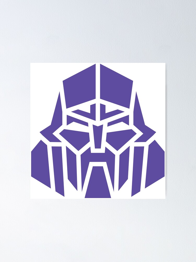 "Megatron Decepticon Logo" Poster for Sale by edgepiece | Redbubble