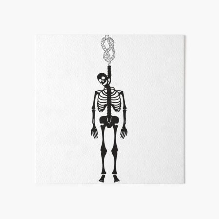 "Hanging Skeleton" Art Board Print for Sale by AbrahamDavid123 | Redbubble