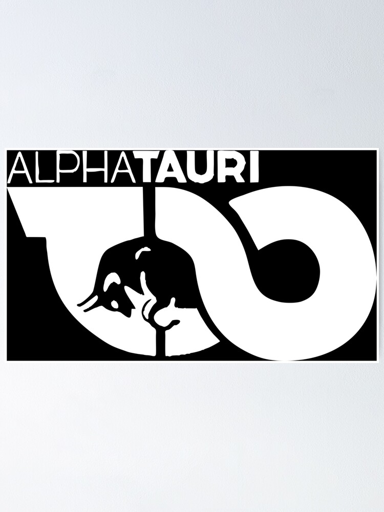 "Alphatauri White Logo" Poster by andiiko | Redbubble