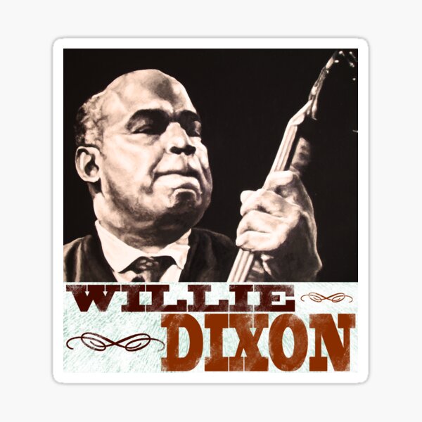 "Willie Dixon" Sticker for Sale by Kozmikmunki | Redbubble
