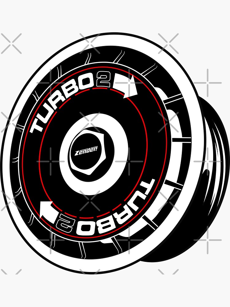"Zender Turbo Wheel " Sticker for Sale by shketdesign | Redbubble
