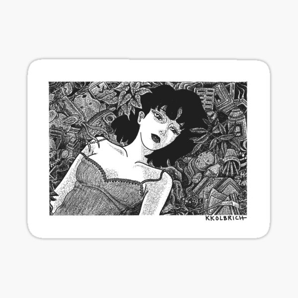 "Perfect Blue Tattoo" Sticker by kkolbrich | Redbubble