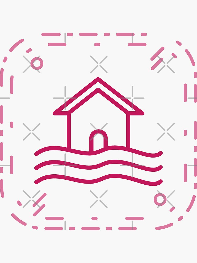 "Flood Symbol " Sticker by samirski | Redbubble
