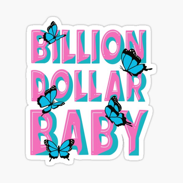 "Billion Dollar Baby" Sticker for Sale by rachel37 | Redbubble