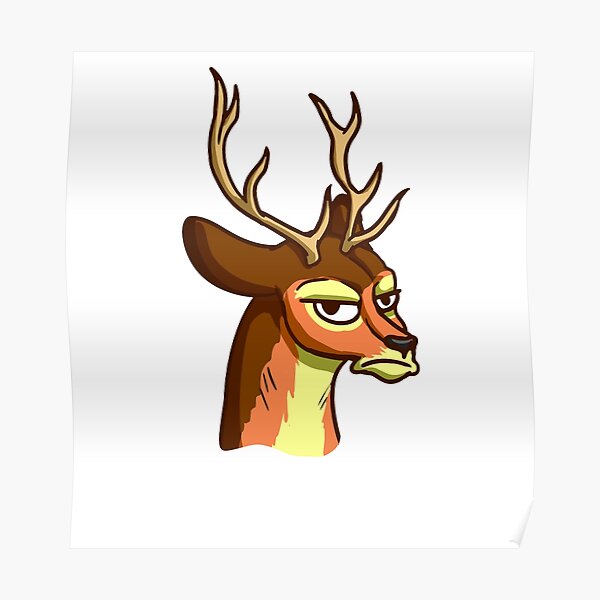 Angry Deer Posters | Redbubble