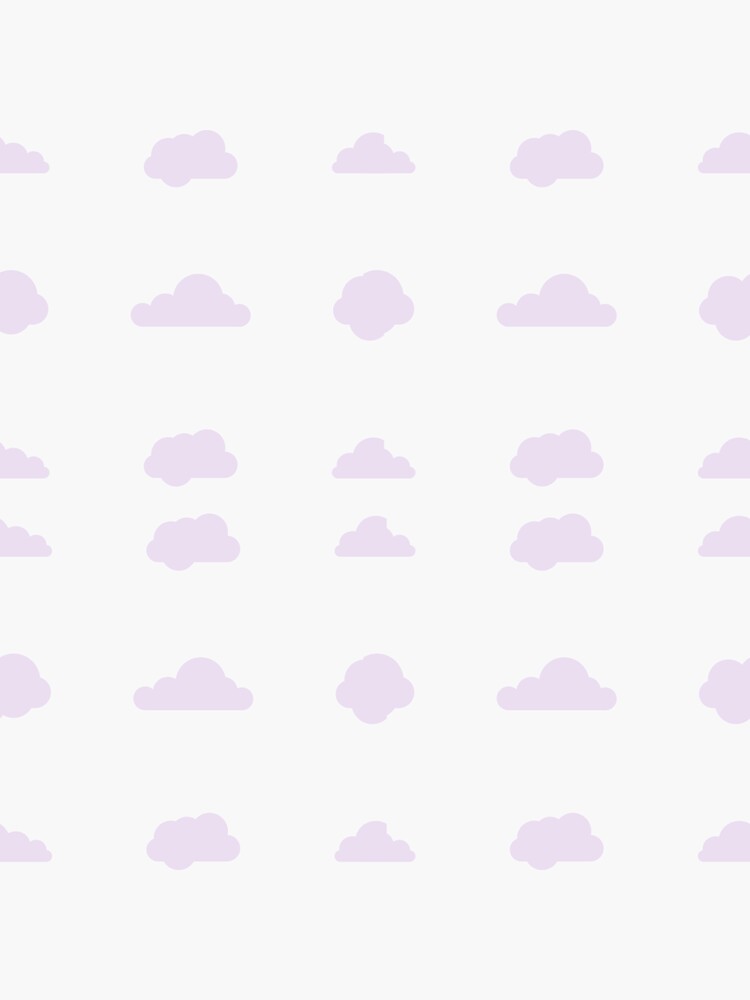 "Purple pastel clouds stickers" Sticker for Sale by Bebouna | Redbubble