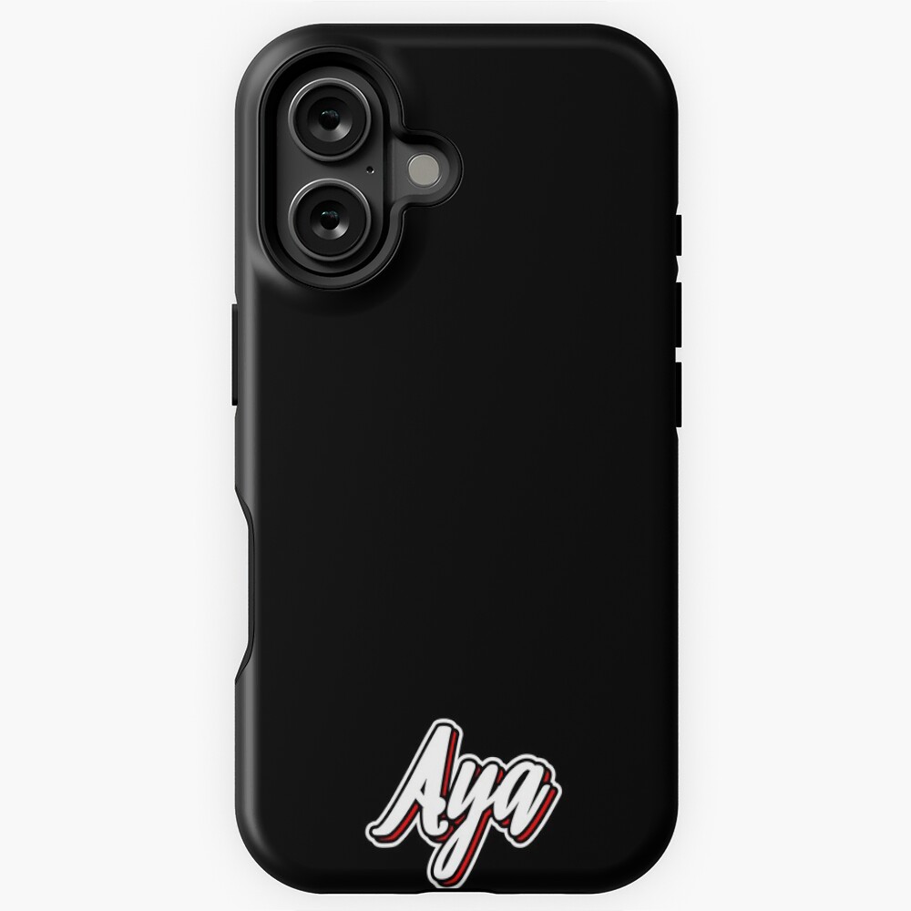 "Aya's first name - hand lettering design" Sticker by sulies | Redbubble
