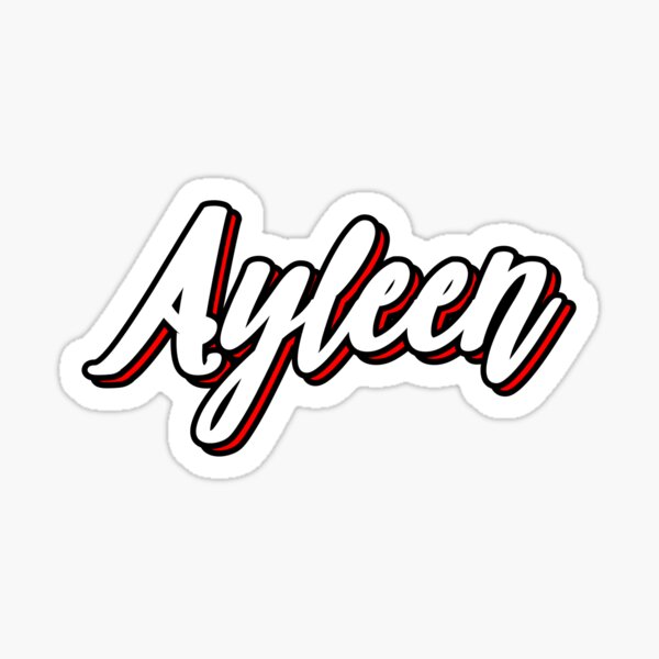 "Ayleen first name - hand lettering design" Sticker for Sale by sulies ...