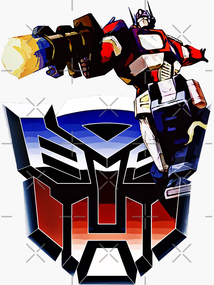 "Optimus Prime" Sticker for Sale by planetcybertron | Redbubble