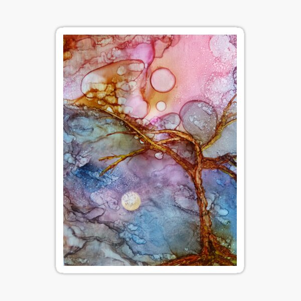 "Spacescape-Connected Cosmos " Sticker for Sale by Luna-Leaf-Art ...