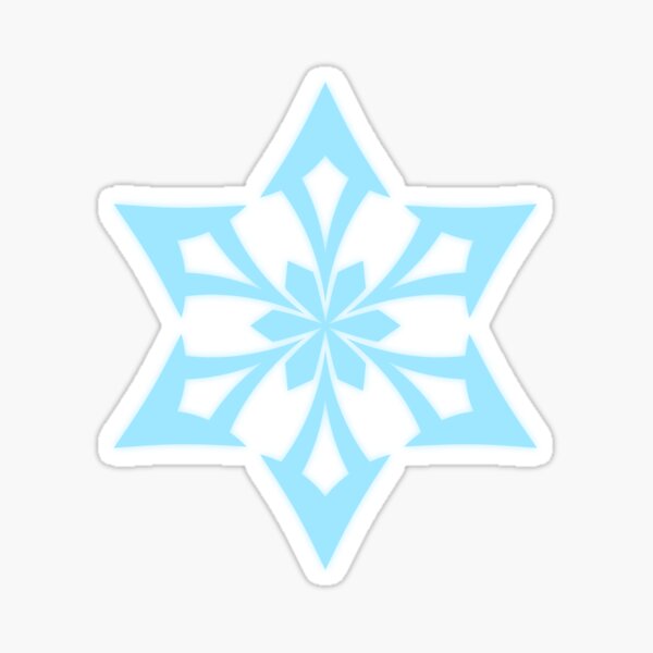 Paper Bumper Stickers Genshin Impact Decals Cryo Decals Cryo Genshin ...