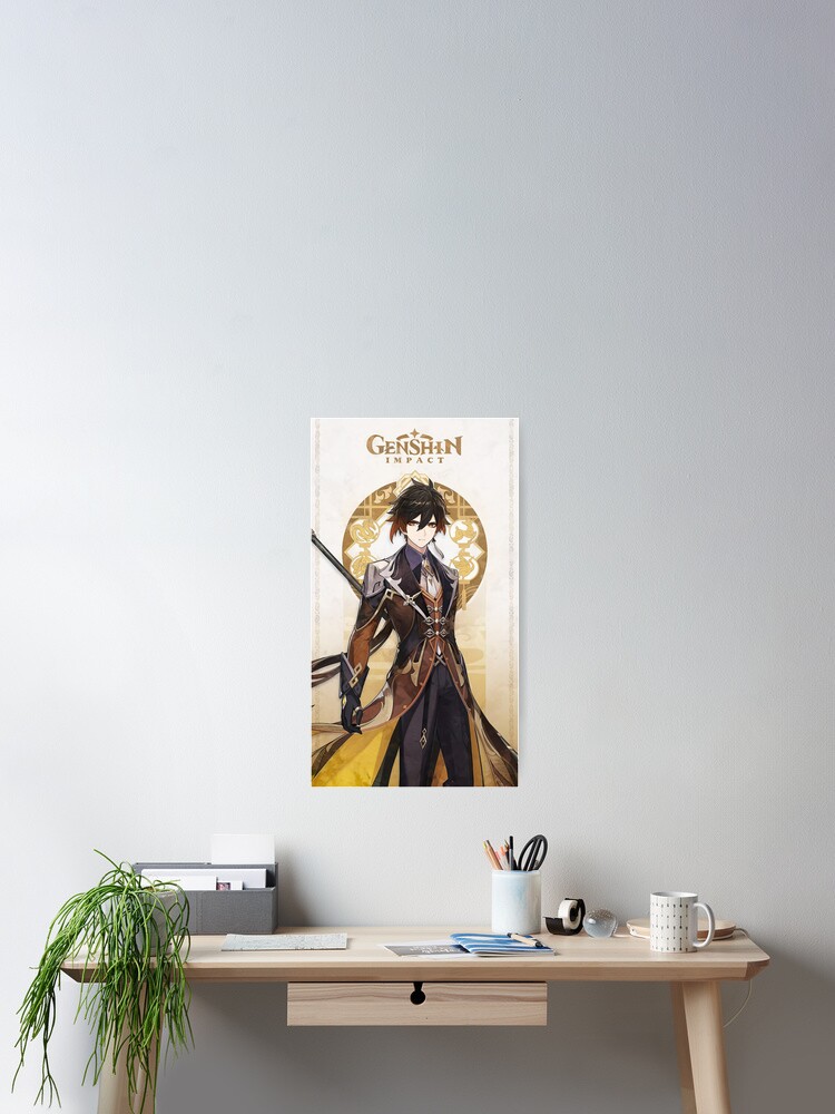 "Zhongli Genshin Impact" Poster for Sale by Saikishop | Redbubble