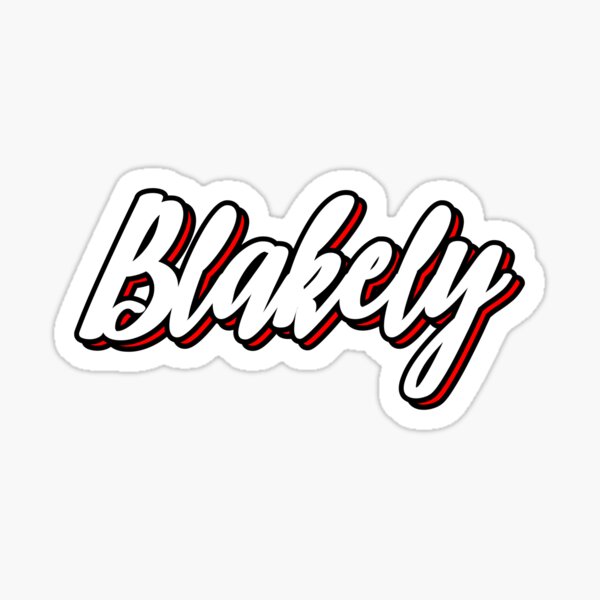 "Blakely first name - hand lettered design" Sticker for Sale by sulies ...