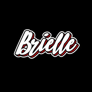 "Brielle first name - hand lettering design" Sticker by sulies | Redbubble