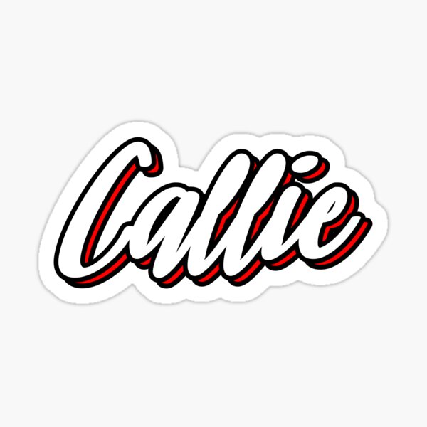 "Callie first name - hand lettering design" Sticker for Sale by sulies ...