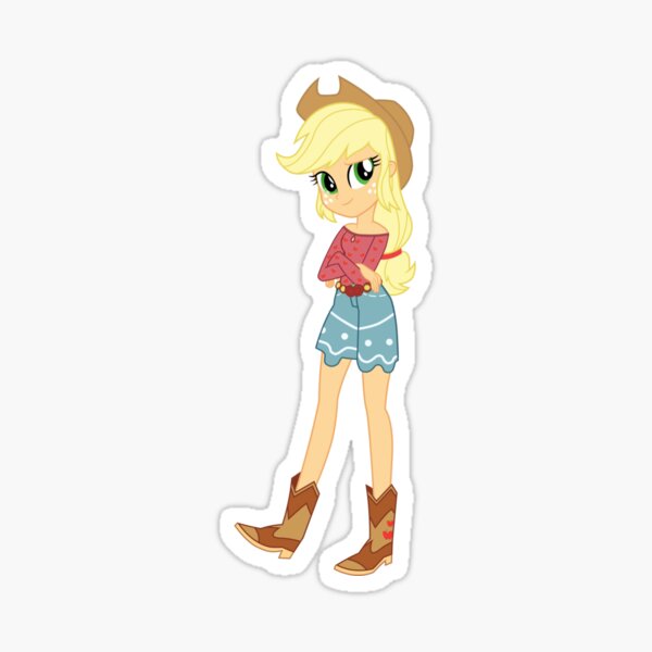 "Boho Chic Applejack" Sticker for Sale by hannahmander | Redbubble
