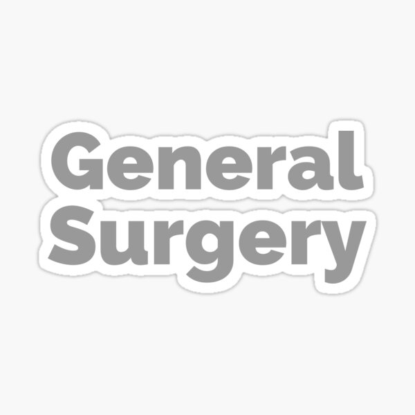 "General Surgery" Sticker by doctors-apparel | Redbubble
