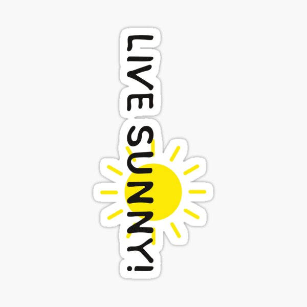 "LIVE SUNNY! (Positive Graphic and saying by INKYZONE)" Sticker by ...
