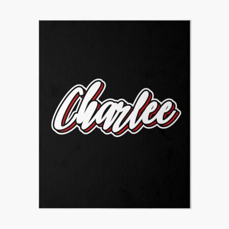 "Charlee first name - hand lettering design" Art Board Print by sulies ...