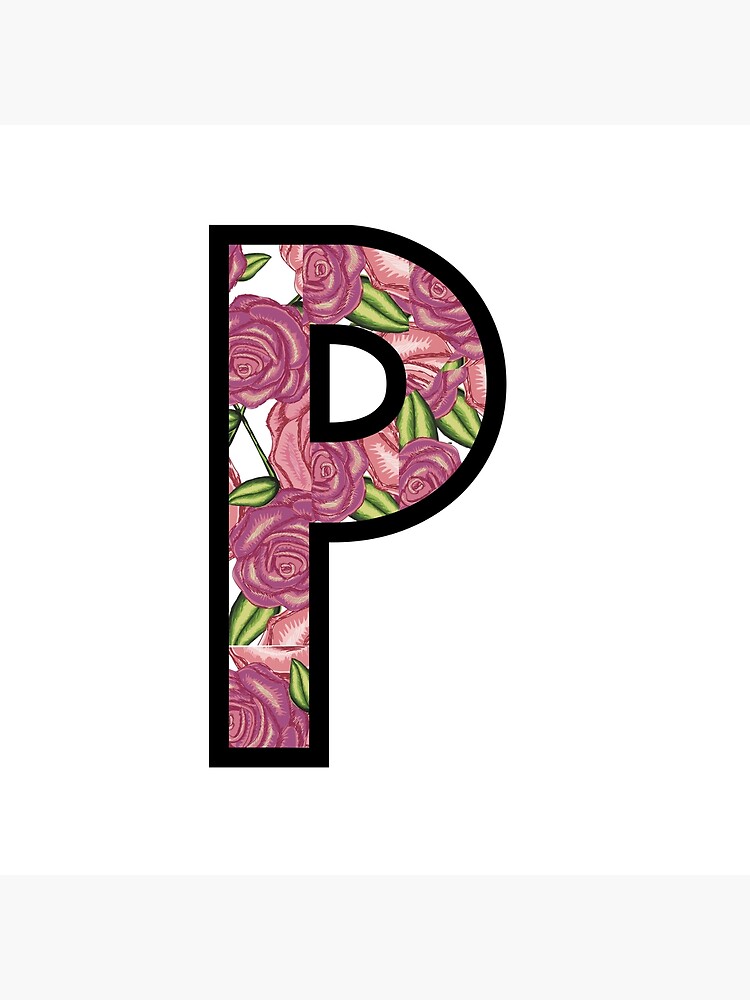 Póster «Bonitas letras de rosas vintage - La letra P» de Pandoras-Boxx ...