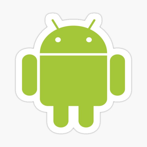"Android Logo Icon Gift for Android Lover" Sticker by MKMemo1111 ...